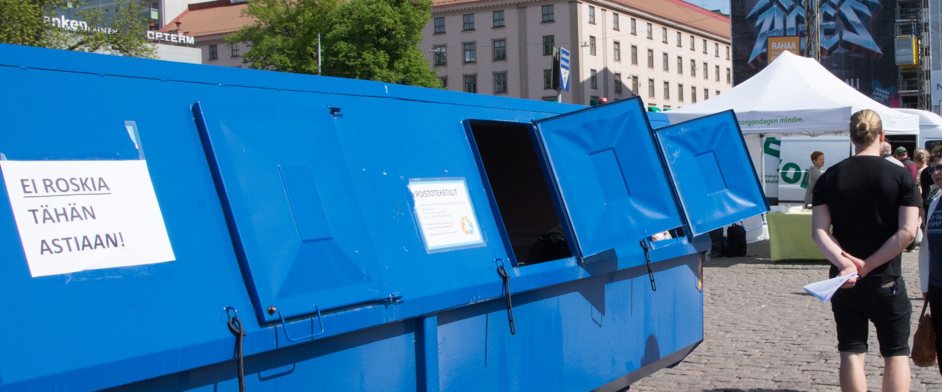 The resident is the first link in a chain of textile recycling | Telaketju